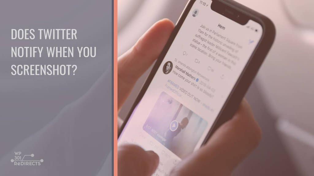 Does Twitter Notify When You Screenshot? - WP 301 Redirects