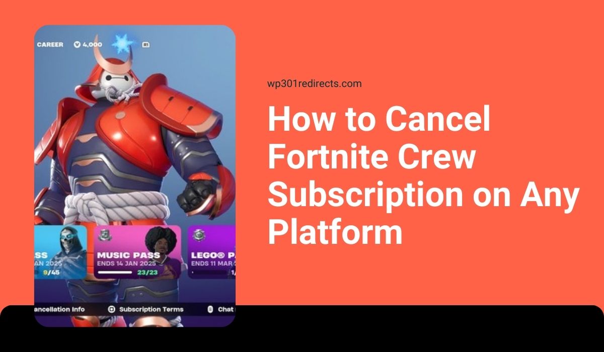 How to Cancel Fortnite Crew Subscription on Any Platform